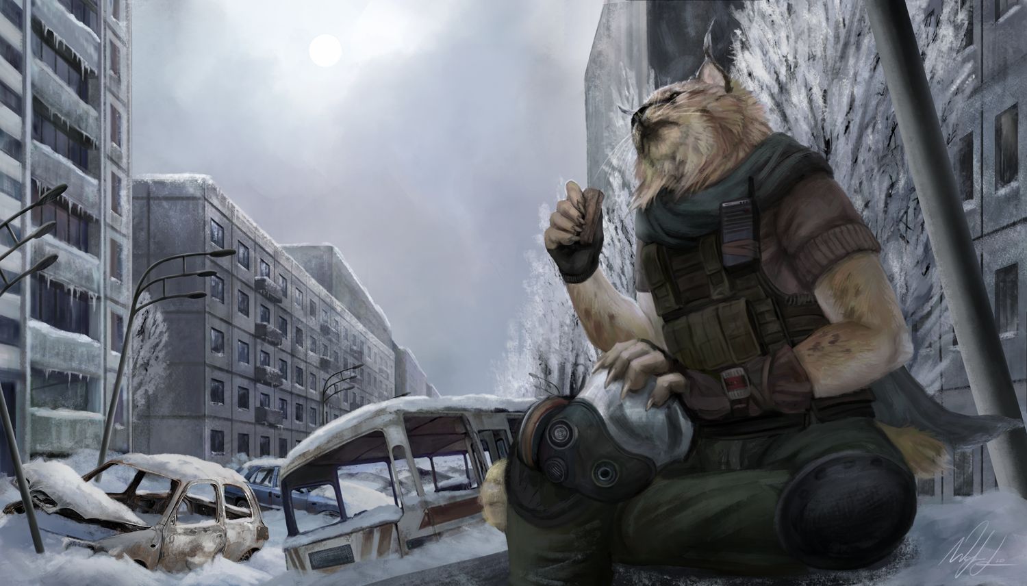 Short break (inspired by Metro Exodus, art by me, commissioned by warwolf35 on FA) | Scrolller