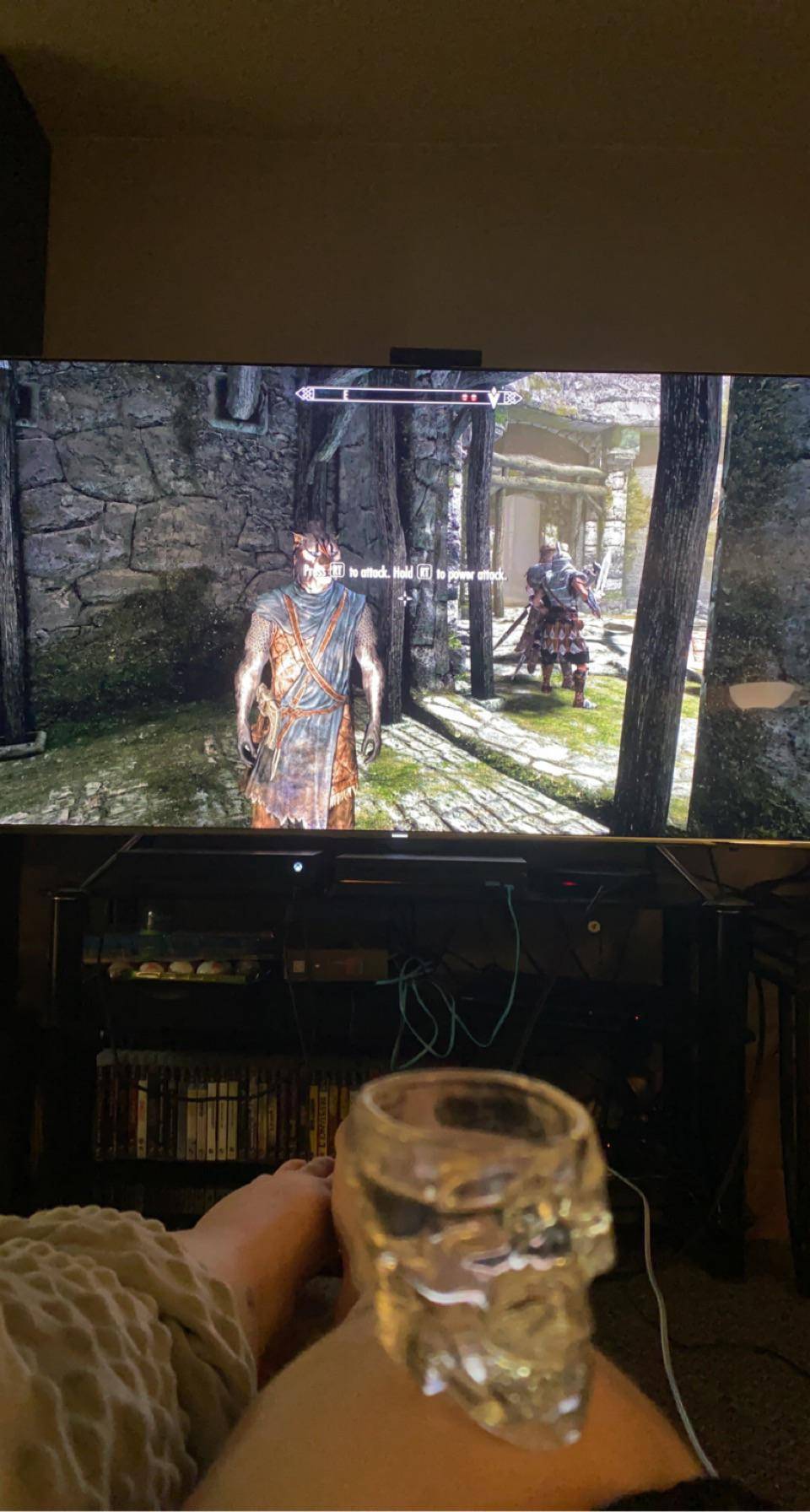 Shots of vodka, and my first time playing Skyrim! Made myself the ...