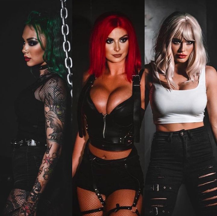 Shotzi Blackheart, Danni Ellexo and Scarlett Bordeaux | Scrolller