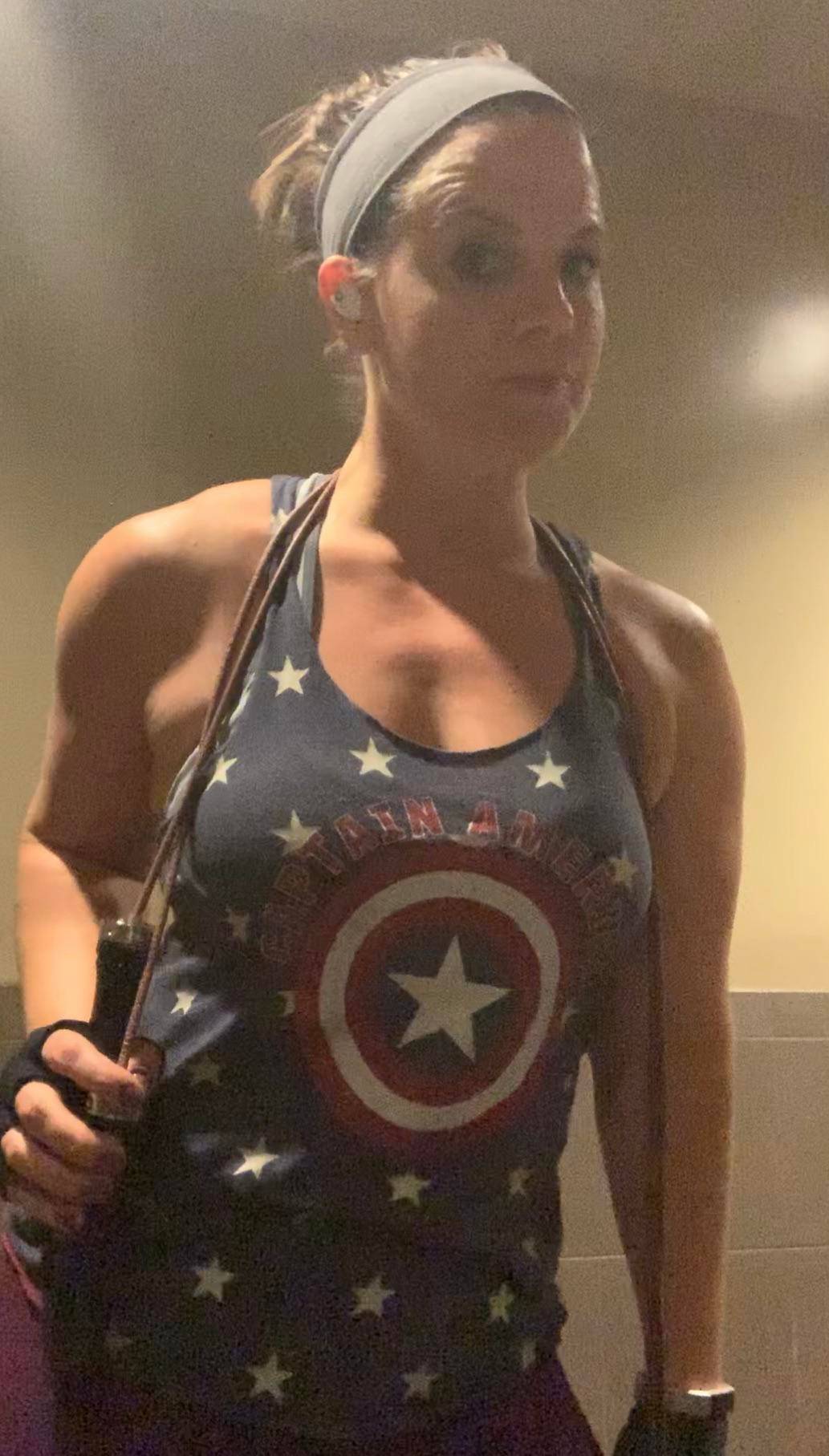 Shoulder day. Anyone else only ever look pumped while working out? I wish the muscle would show ...