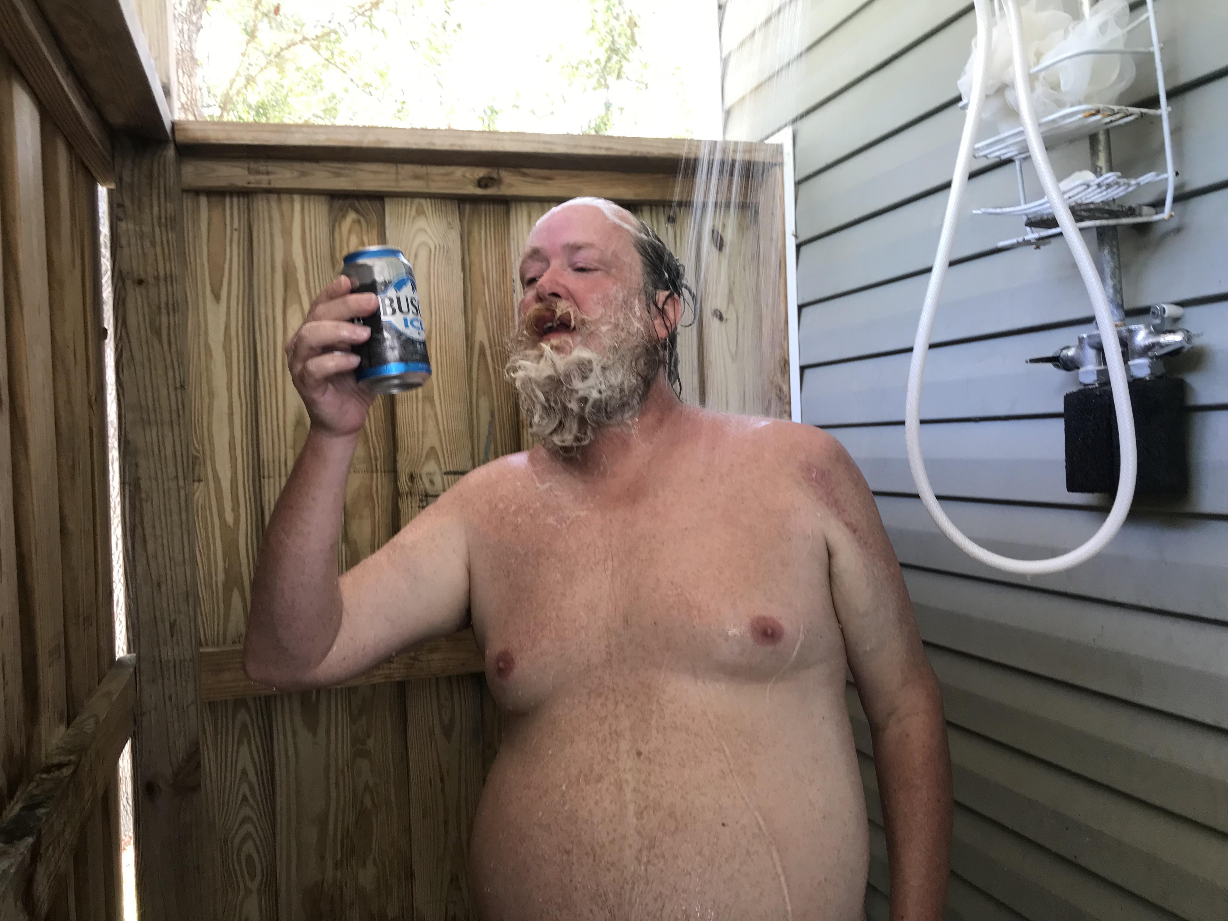 Shower beer, beach mode! | Scrolller