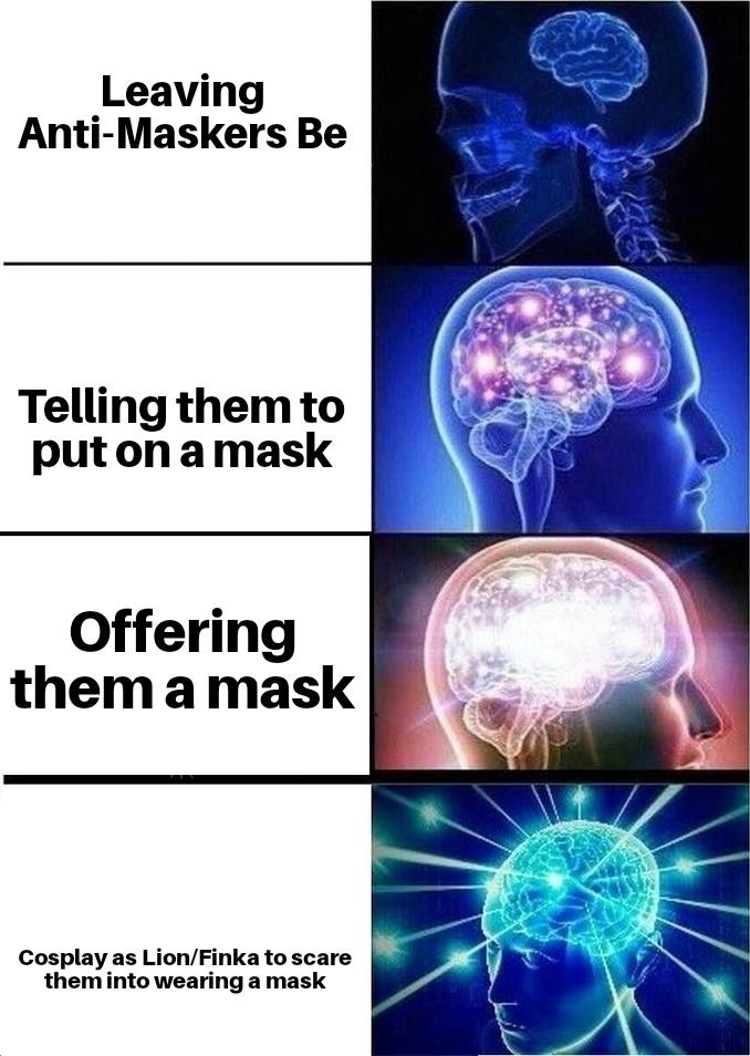 Shower Thought:Cosplaying as Lion or Finka right now would terrify a lot of people. | Scrolller