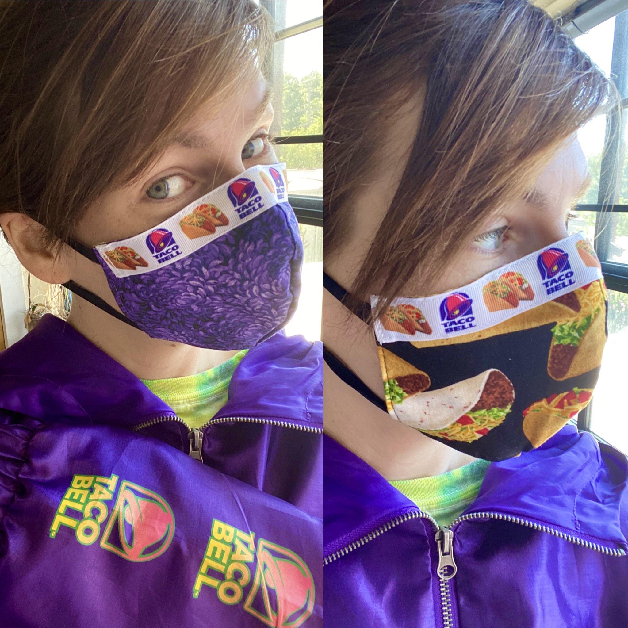 Showing off my two new Taco Bell masks! | Scrolller