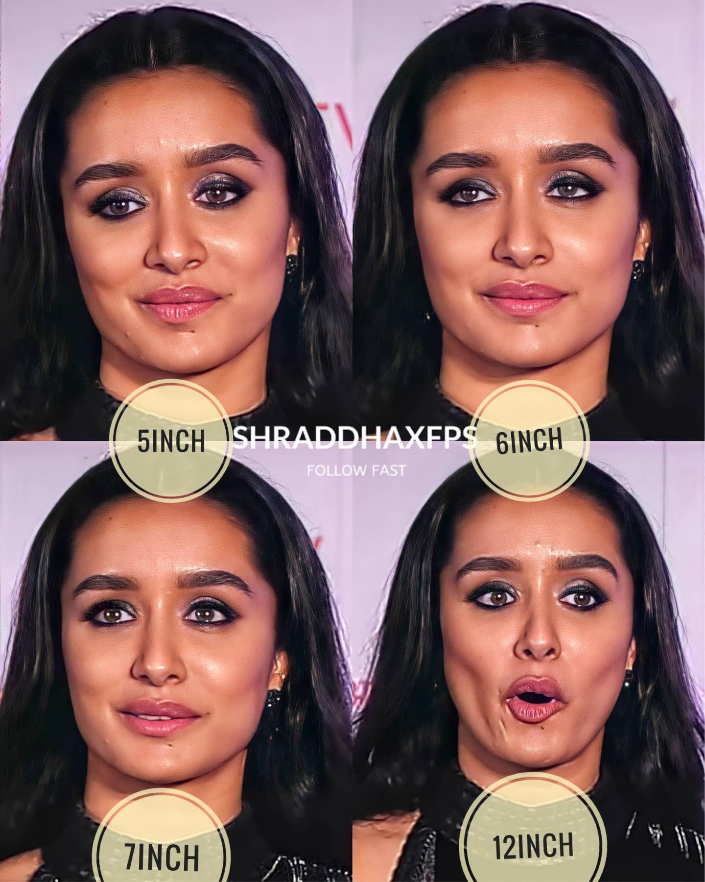 Shraddha Kapoor reactions for sizes of 🍌 | Scrolller