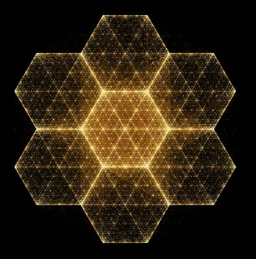 Sierpinski Triangle Honeycomb | Scrolller