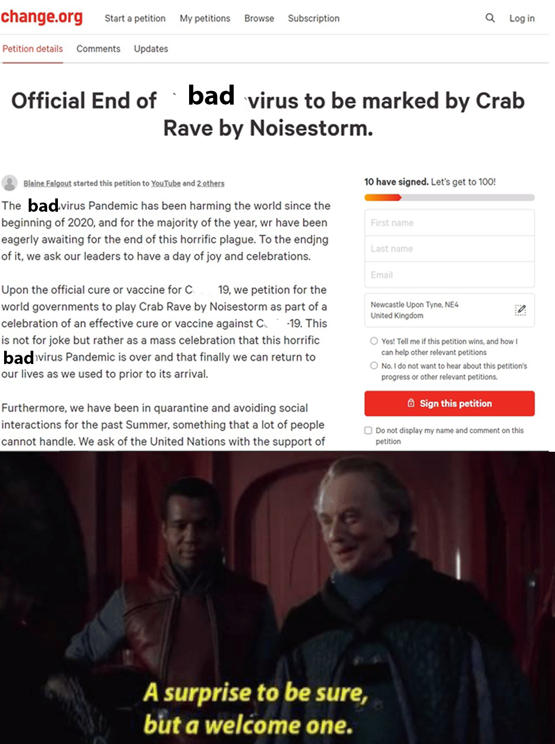 sign petition if u pog | Scrolller