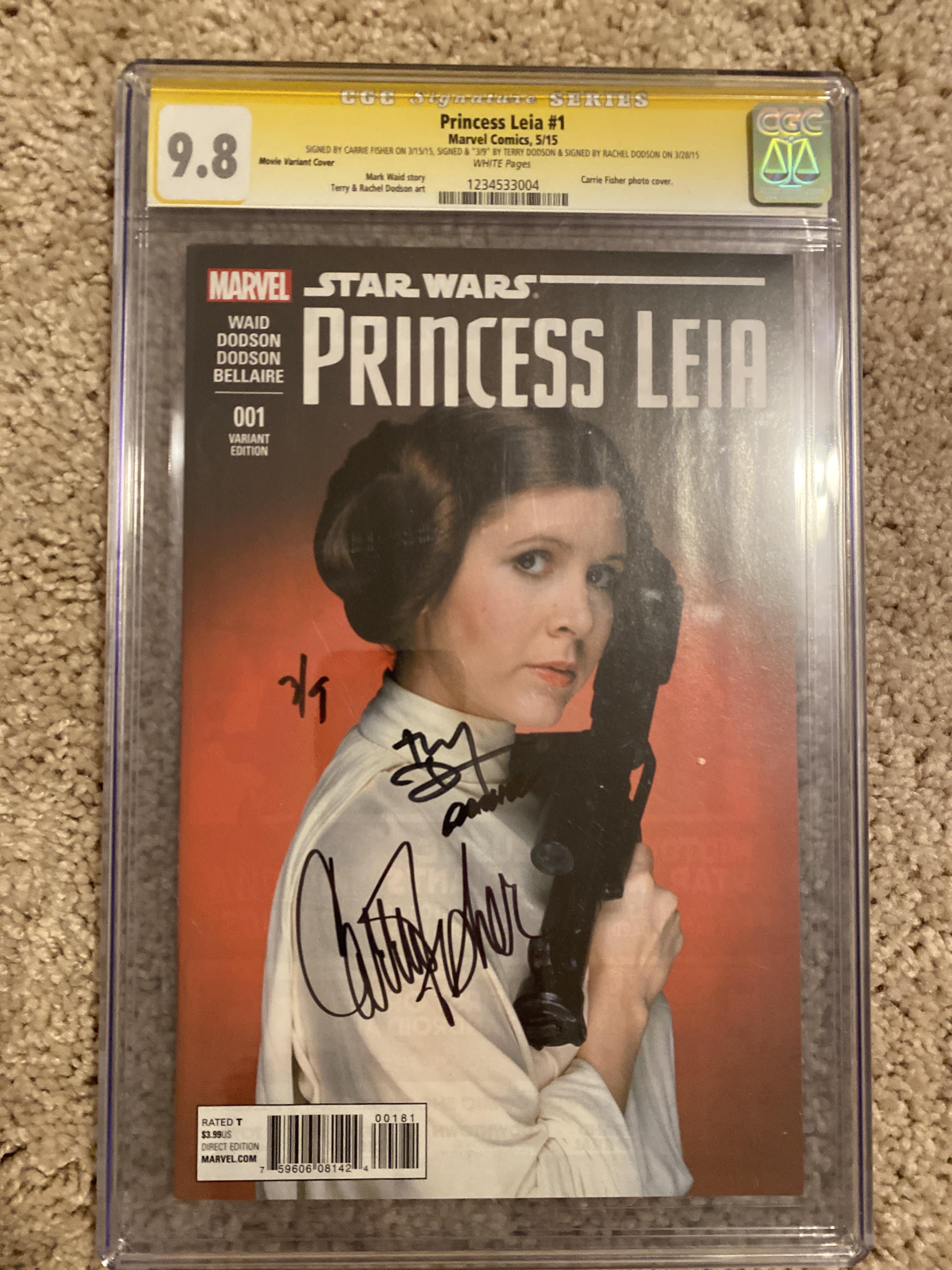 Signed by Princess Leia! | Scrolller