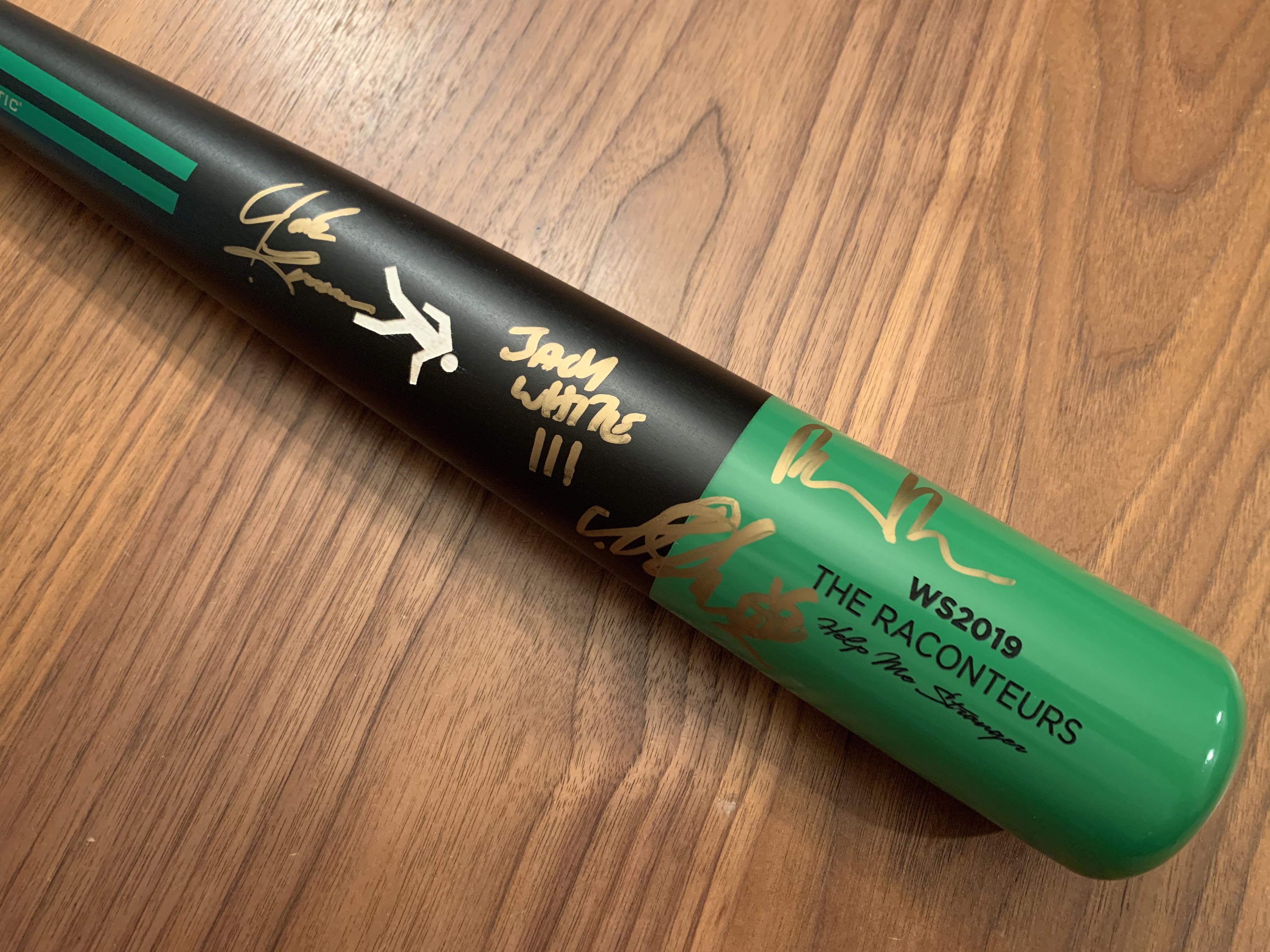 Signed Raconteurs baseball bat ⚾️ | Scrolller