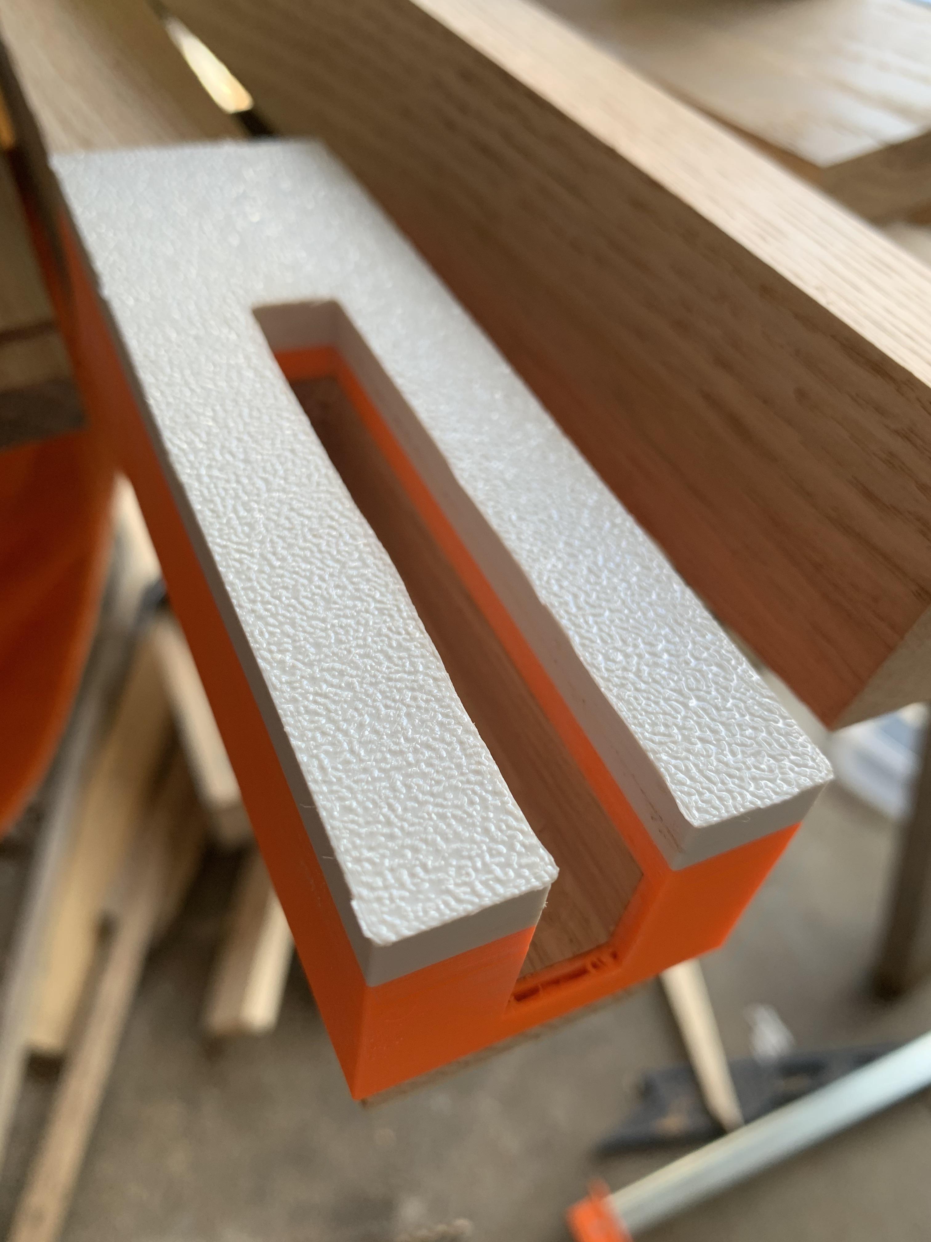 Simple mortise routing guide made on a 3D printer. | Scrolller