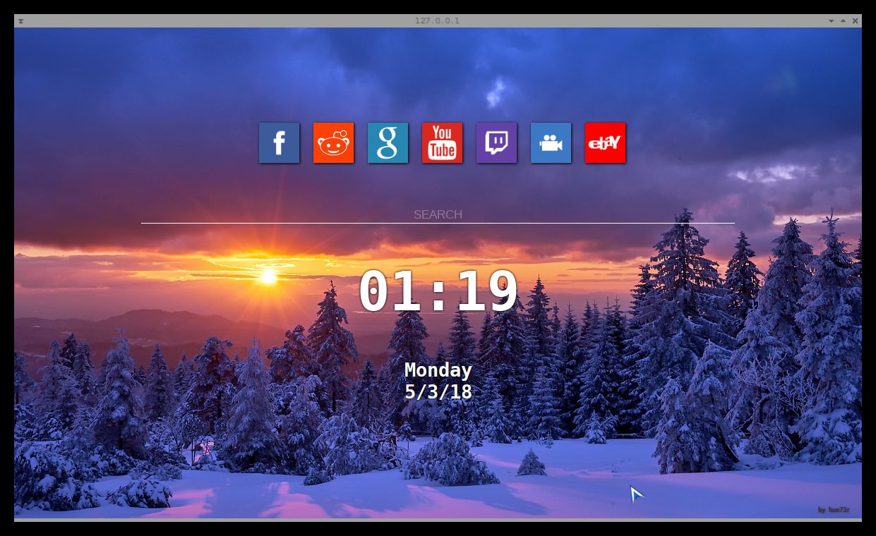 simple startpage with search | Scrolller