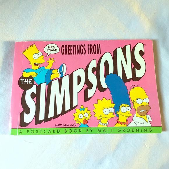 Simpsons postcard books from the 90s | Scrolller