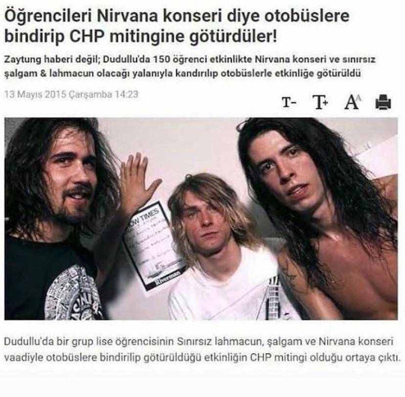 sinirsiz salgam lahmacun ve nirvana | Scrolller