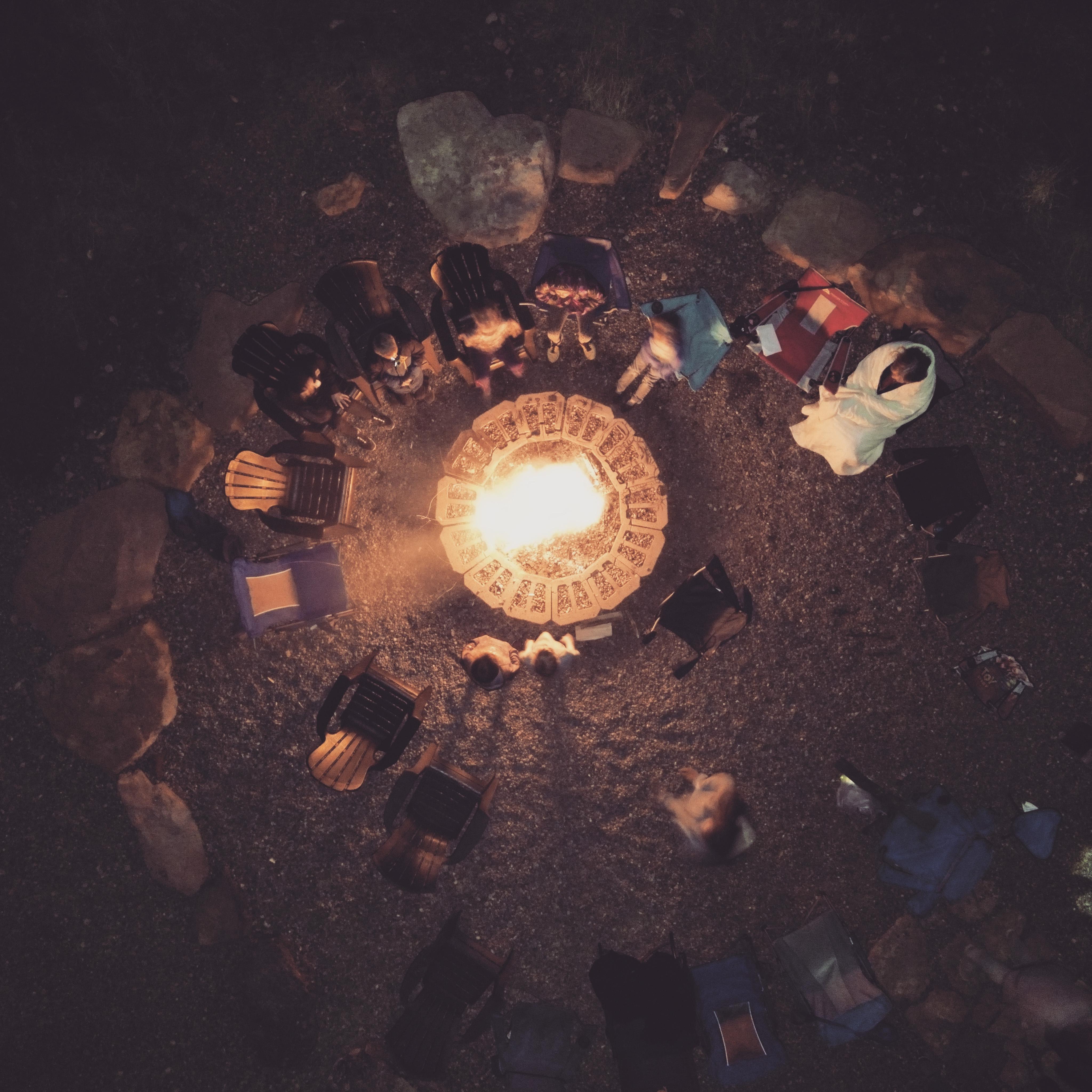 Sitting around a campfire | Scrolller
