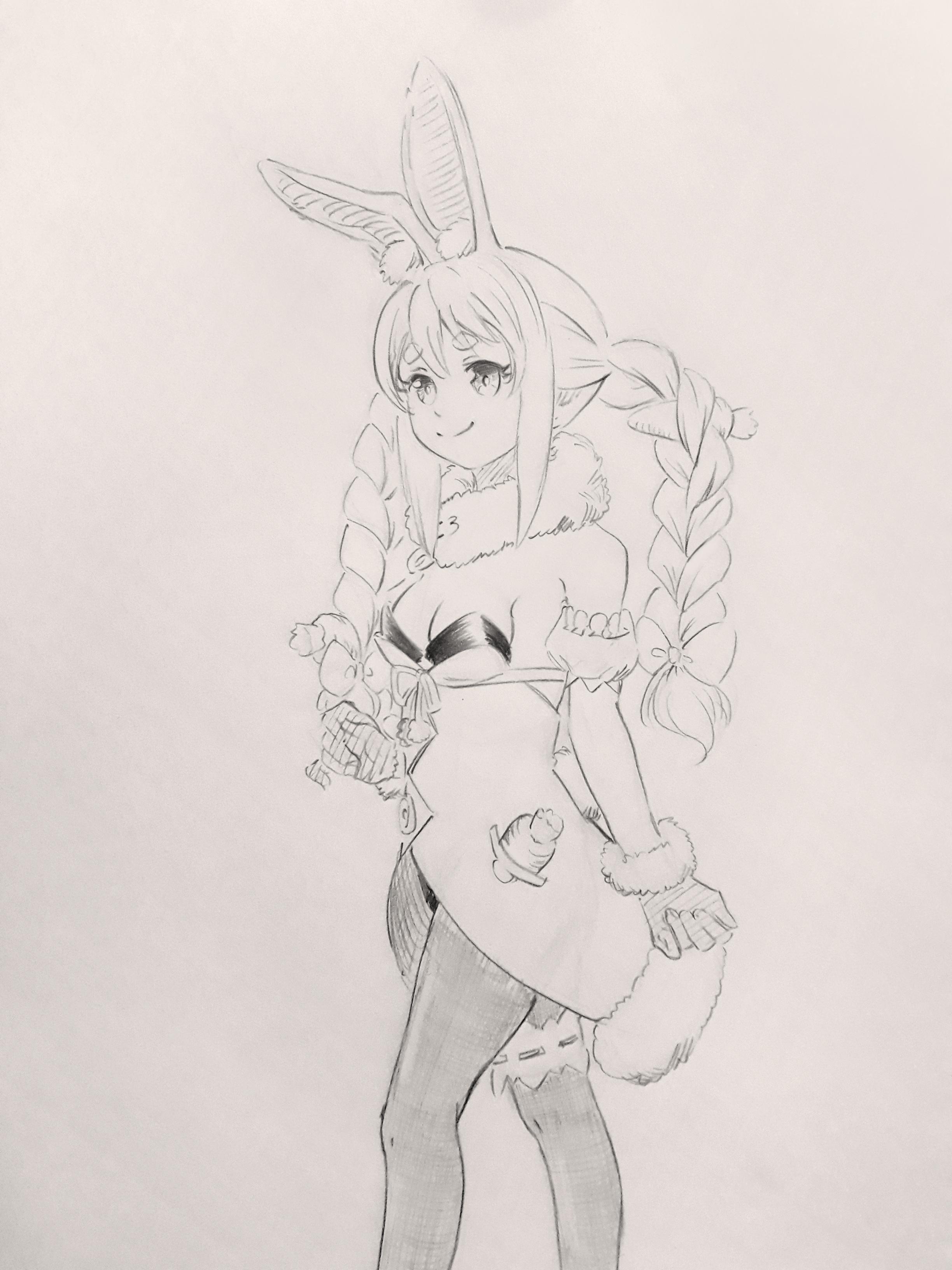 Sketching Pekora everyday until she comments about my art. Day 85 | Scrolller