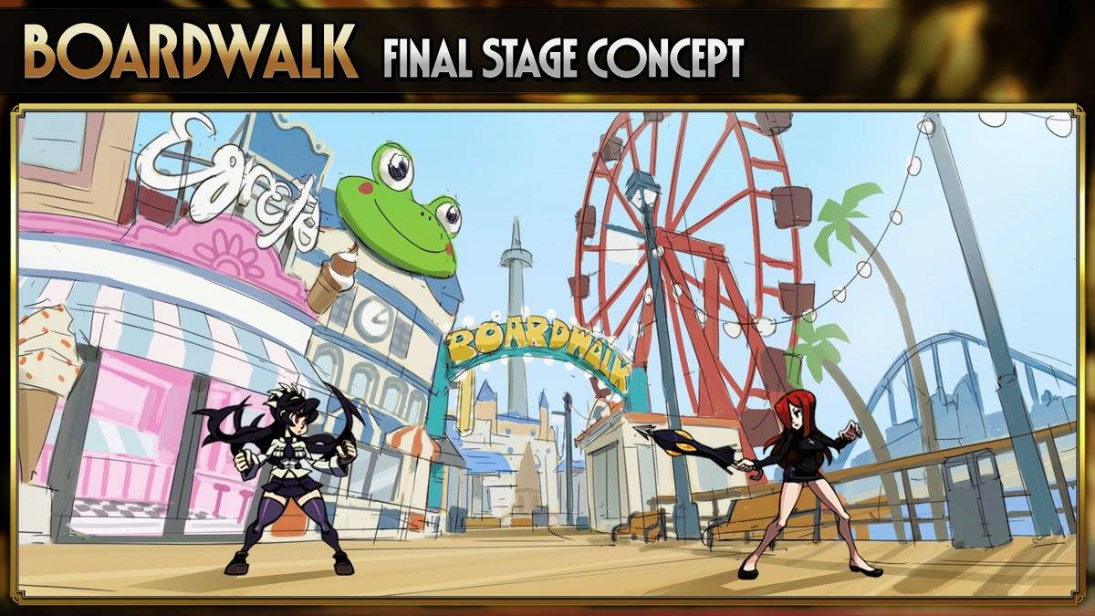 Skullgirls Boardwalk Final Stage Concept | Scrolller