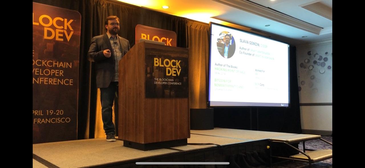 Slava Gomzin (Graft founder) @ BlockDev 2018 | Scrolller