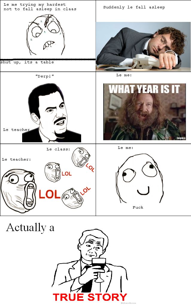 Sleeping in class rage [first] | Scrolller