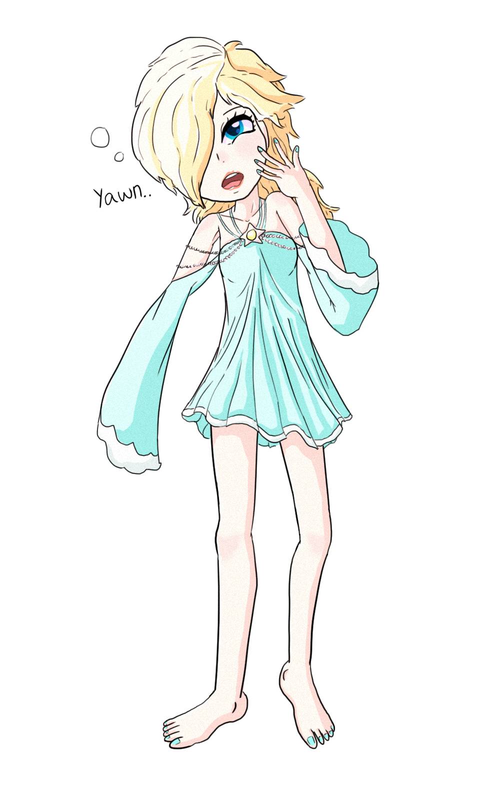 Sleepy Rosalina in her nightie | Scrolller
