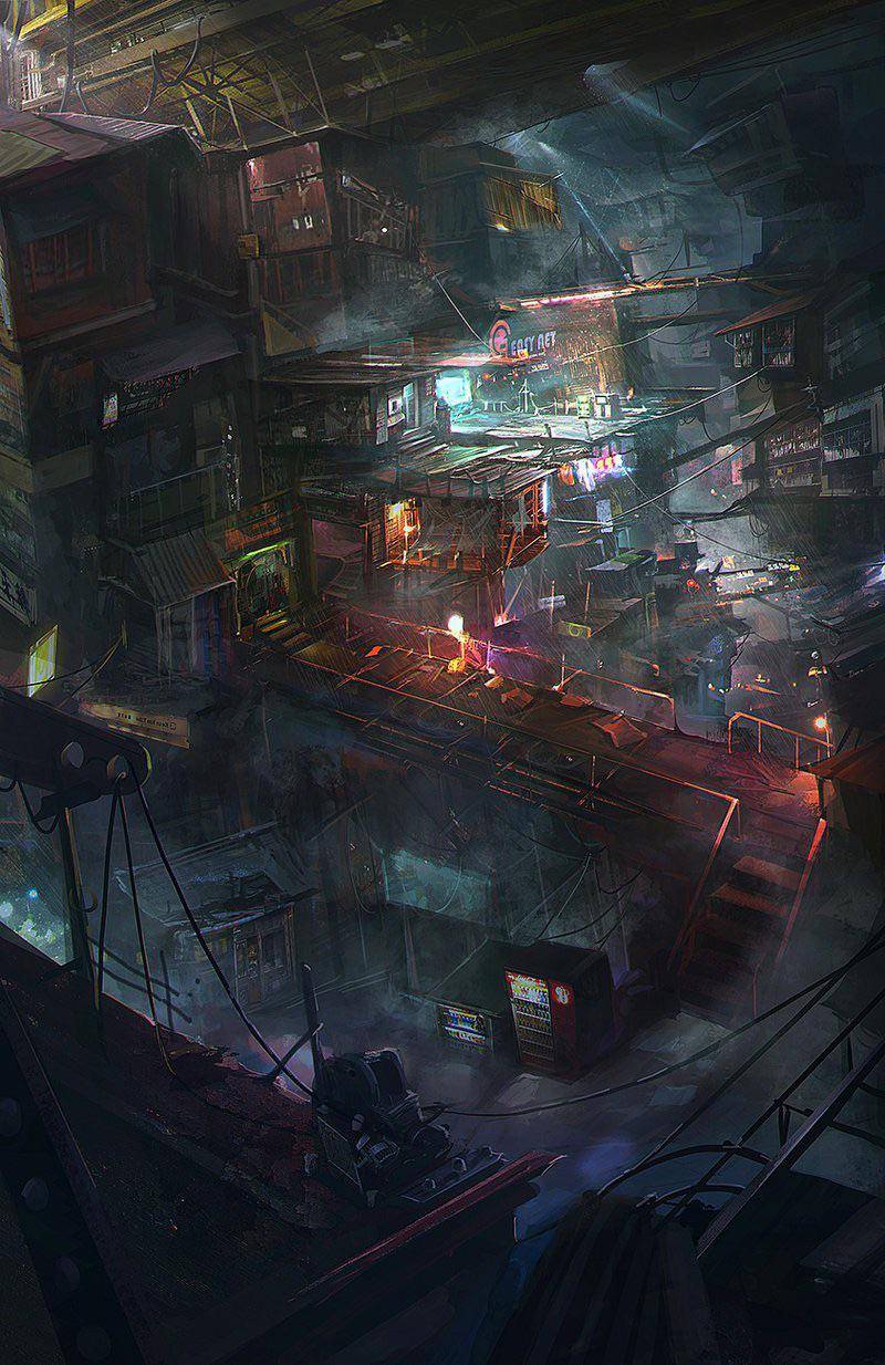 Slum Corner by Wang Nan | Scrolller