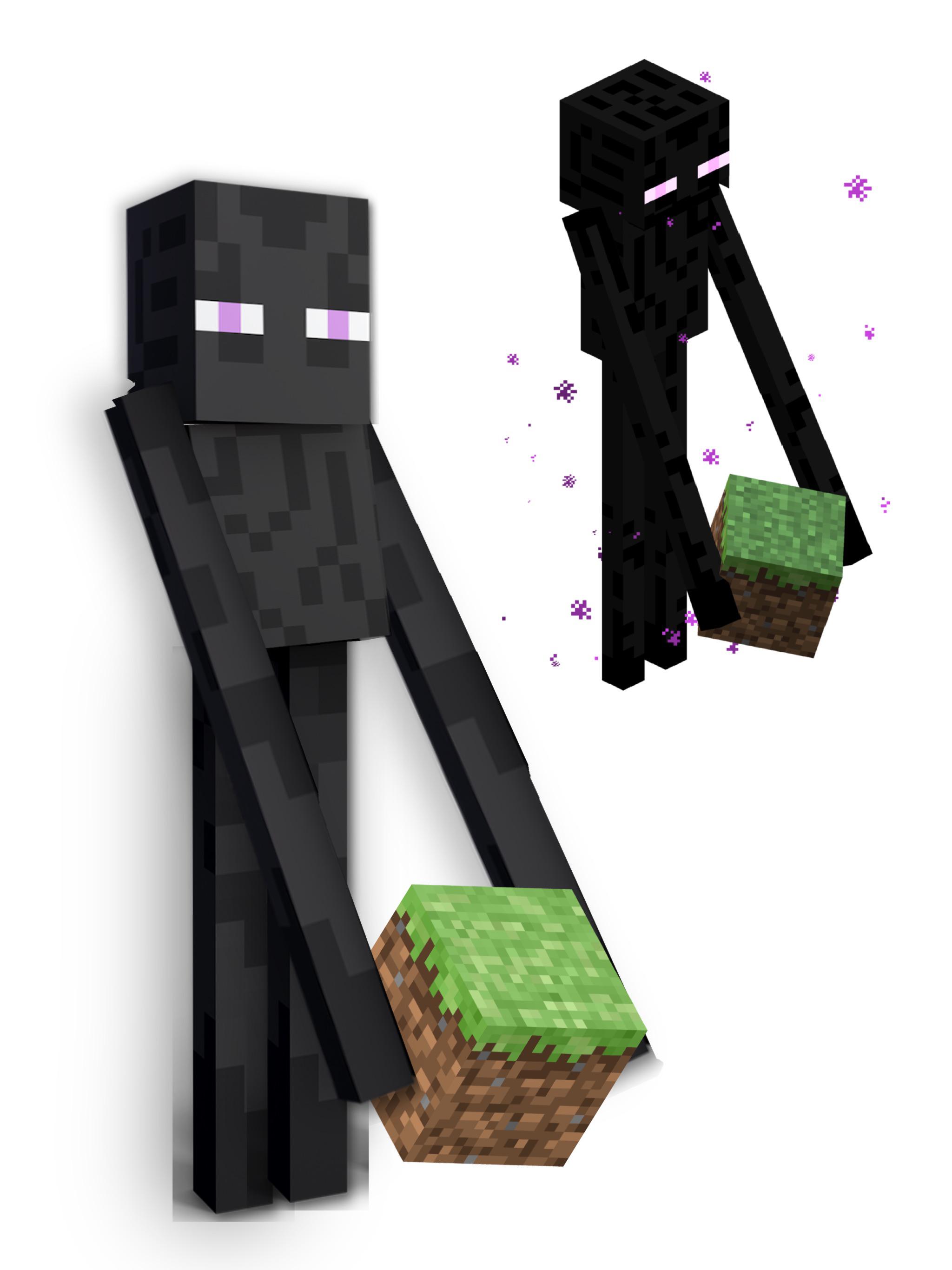 Smash Enderman but with Minecraft Proportions | Scrolller
