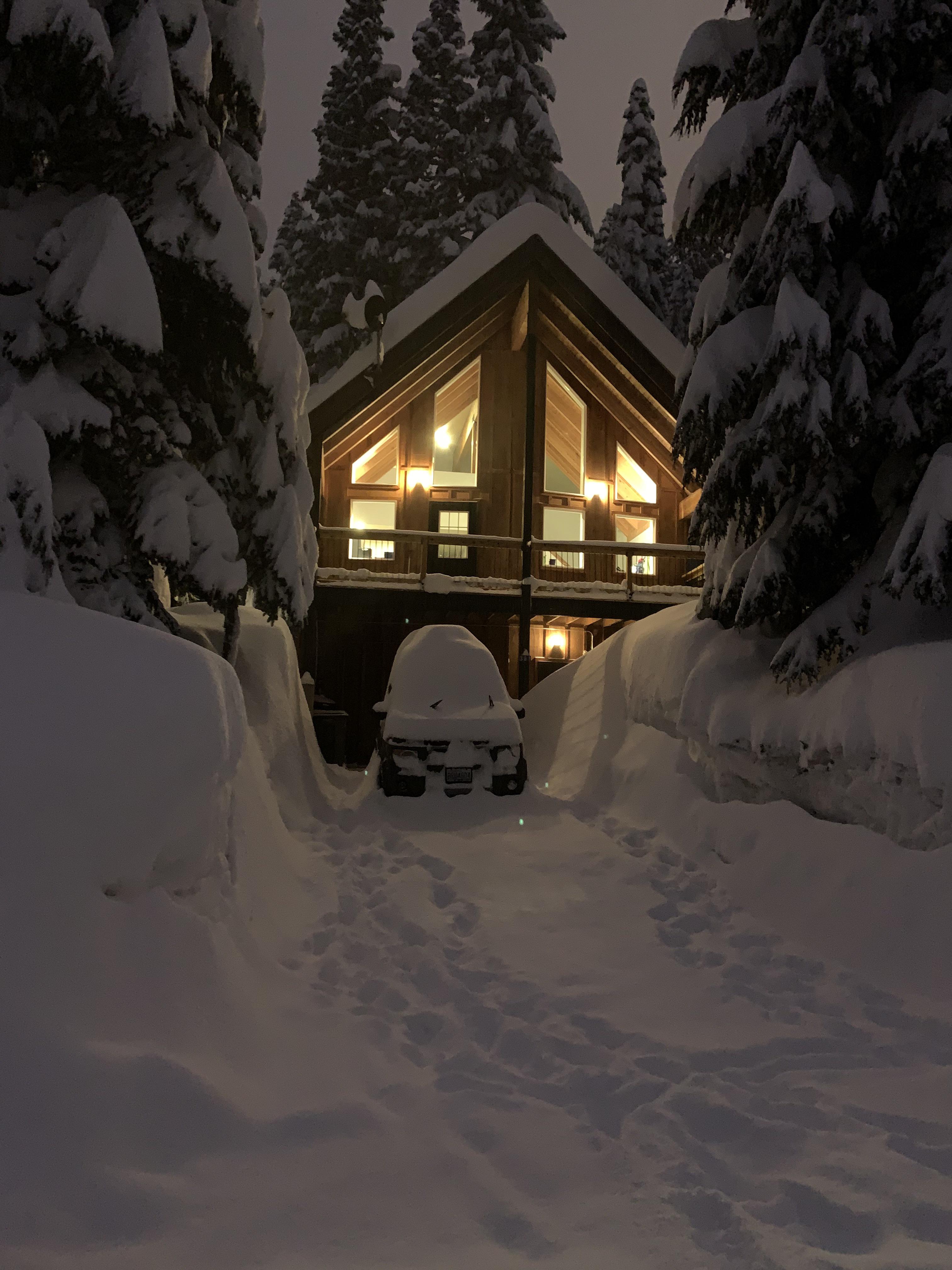Snowed in at our mountain cabin. | Scrolller