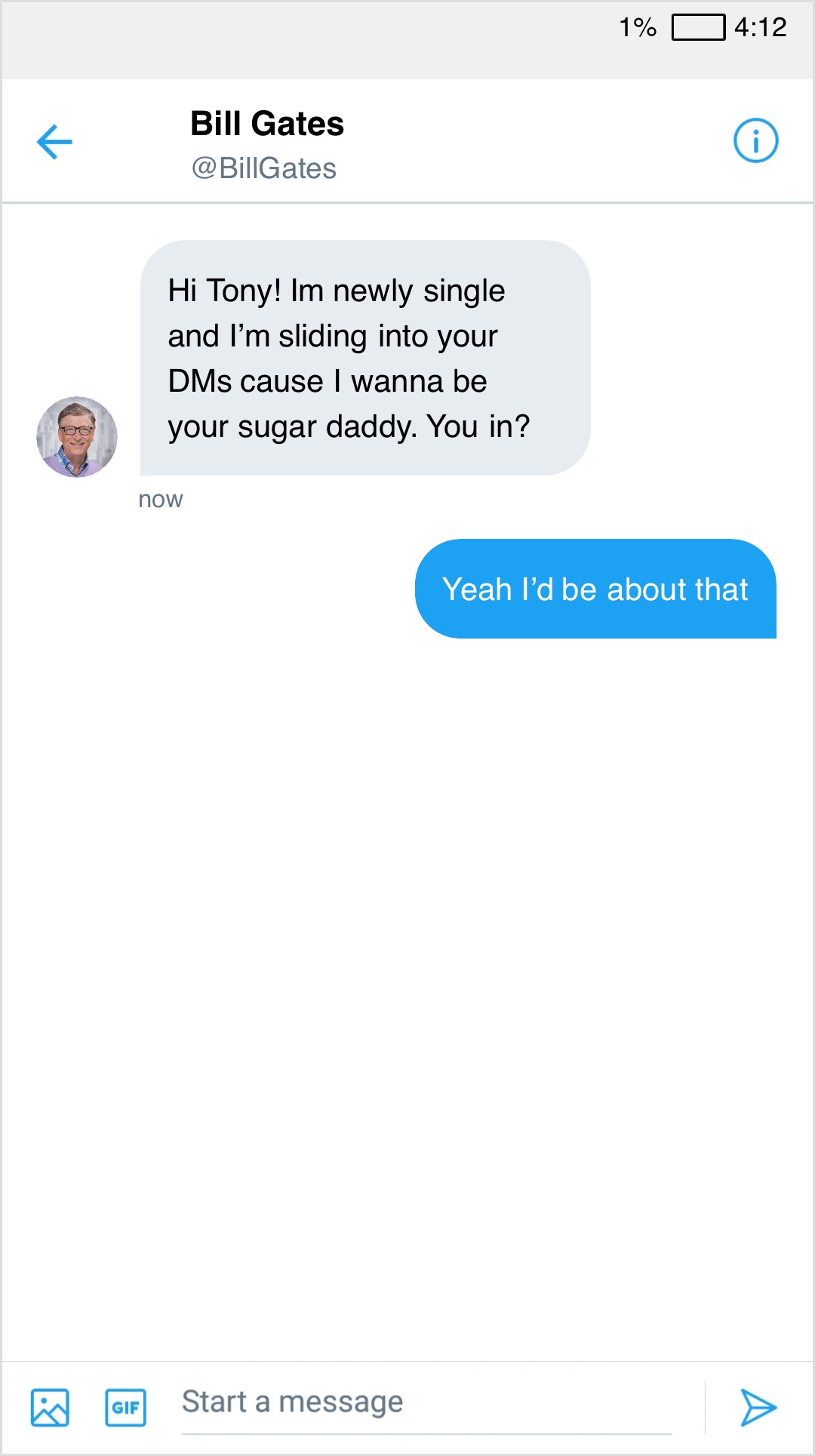 So Bill just hit me up | Scrolller