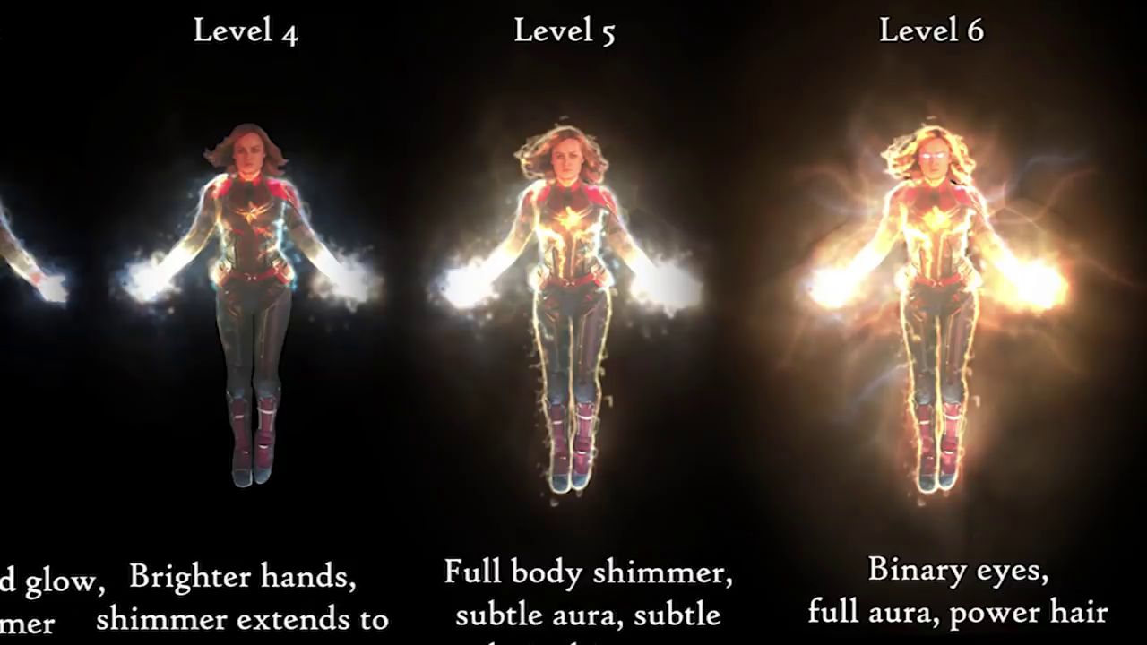 So Carol didn't go full binary during the final battle of Endgame. | Scrolller