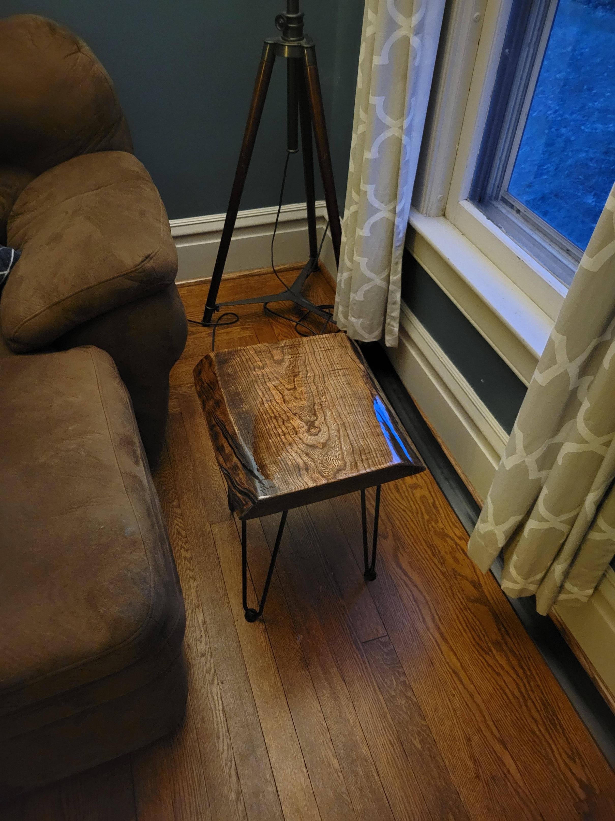 So I made a live edge end table | Scrolller