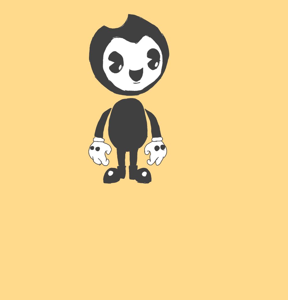 So I took the rejected bendy from Henry's desk in the game, and gave him a body. (Idk why the ...