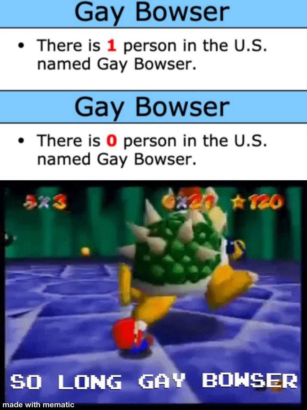 So long Gay Bowser | Scrolller
