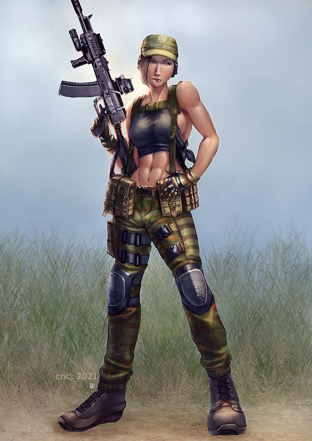 Soldier Girl (cric) [Original] | Scrolller
