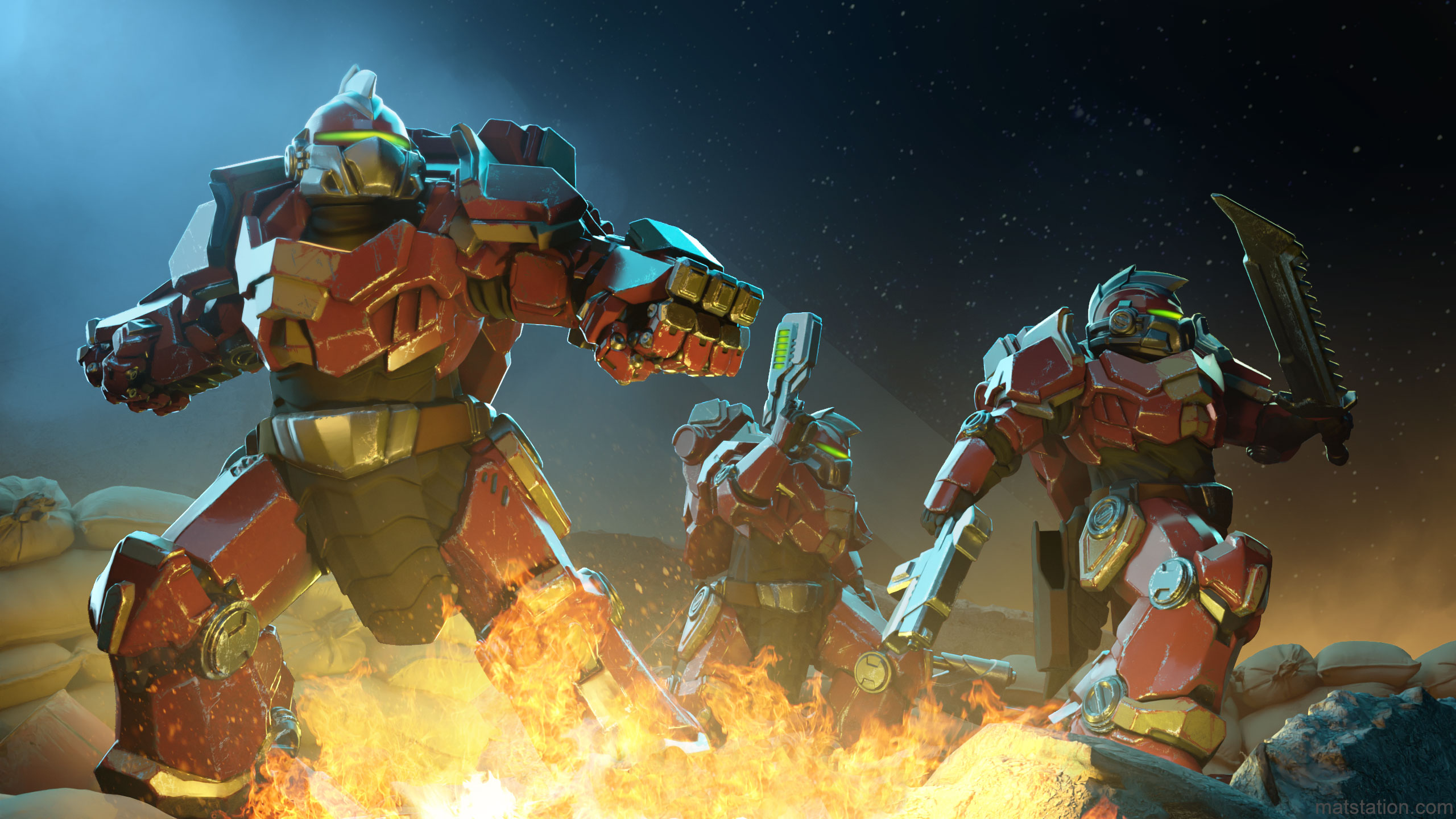 Soldiers in power armor. | Scrolller