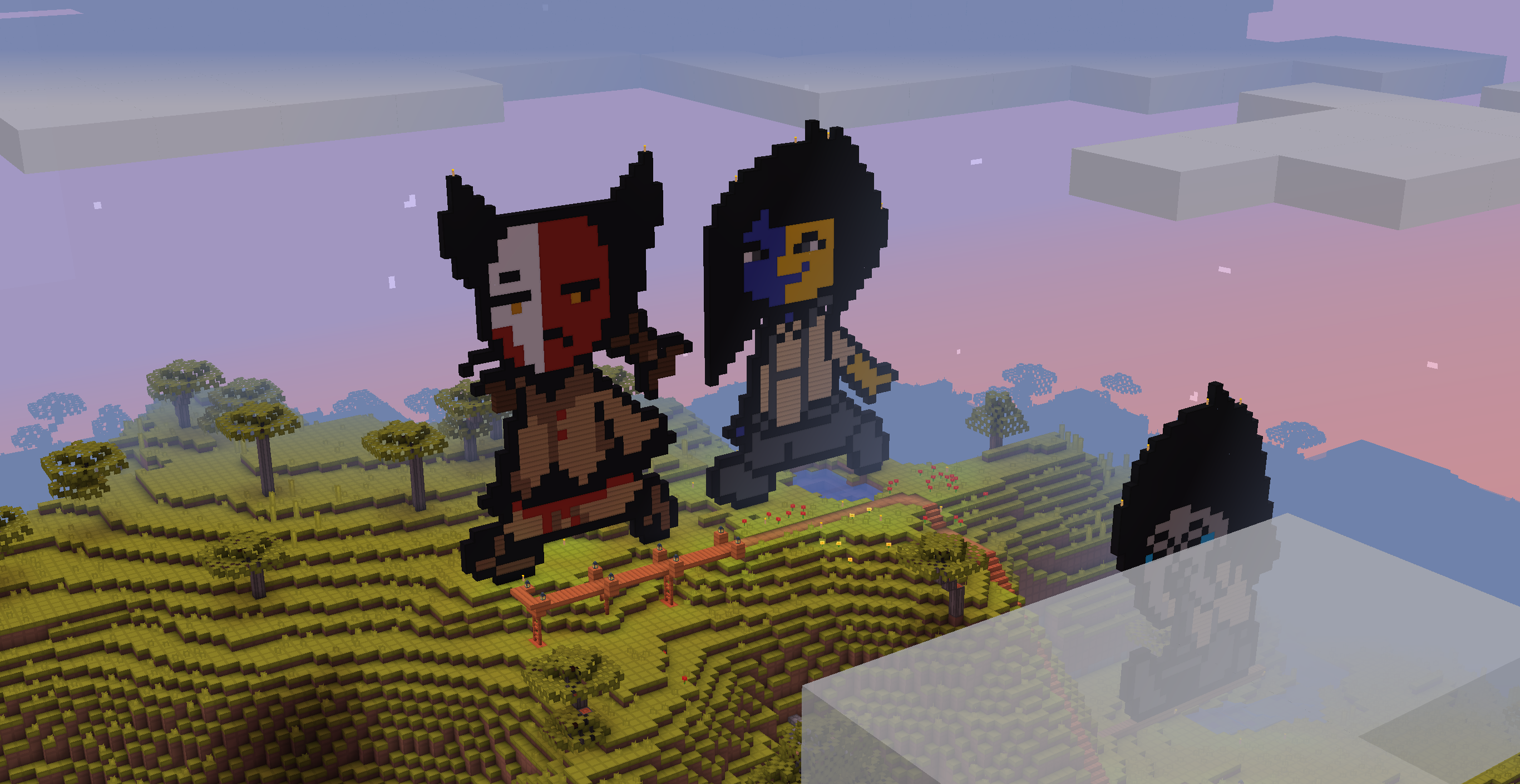 some ena pixel art in minecraft i built on an smp | Scrolller