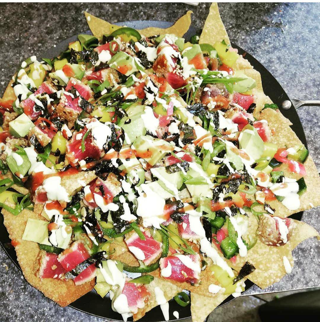 Some homemade ahi tuna nachos! | Scrolller