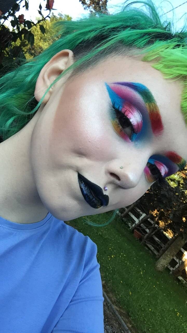 some makeup i did for pride month | Scrolller