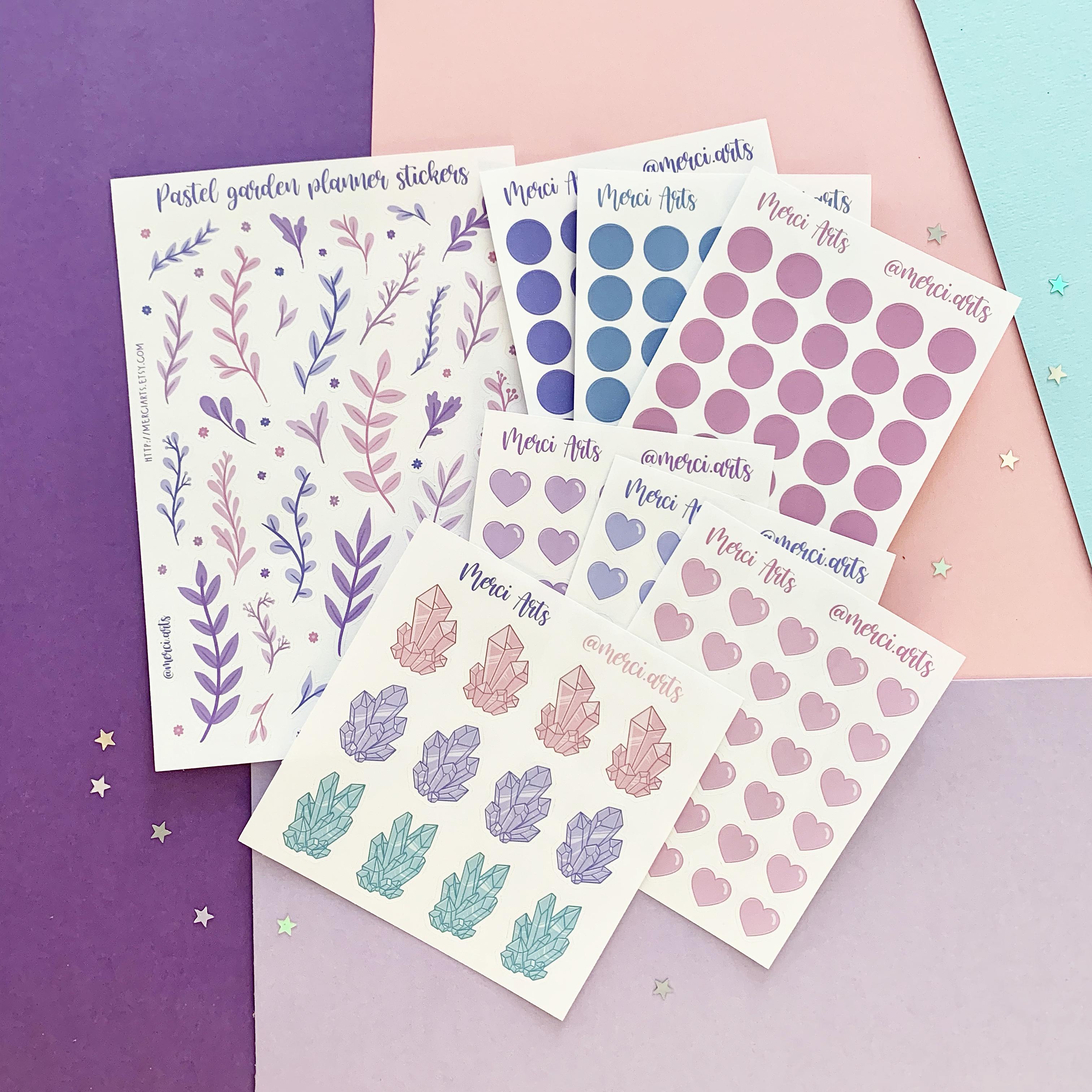 Some of my sticker sheets. Made them in procreate. 😊 | Scrolller