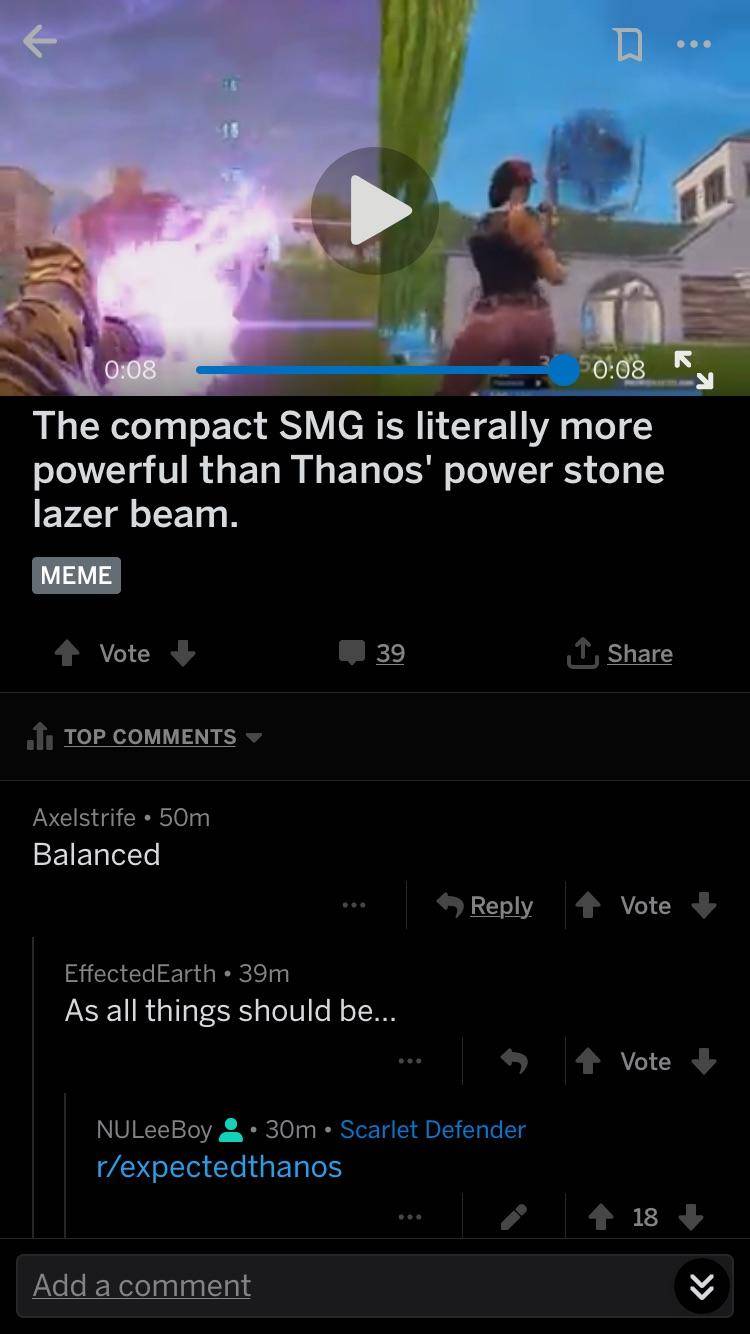 Some VERY expected Thanos | Scrolller