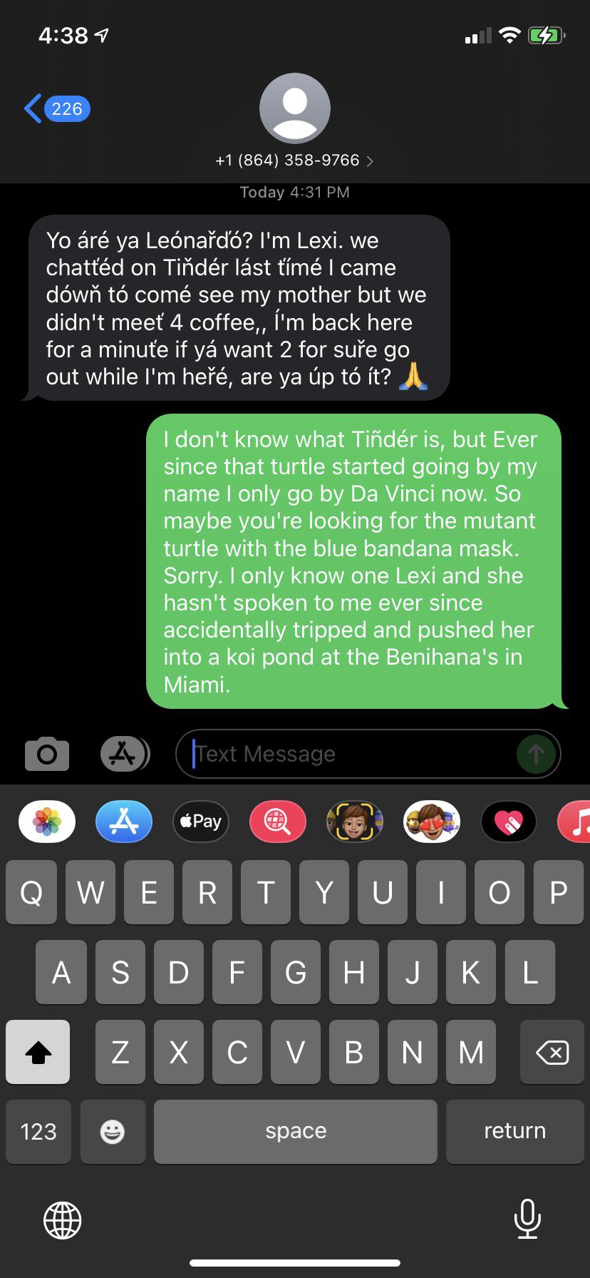 Somehow they got my number from Tiñdér | Scrolller