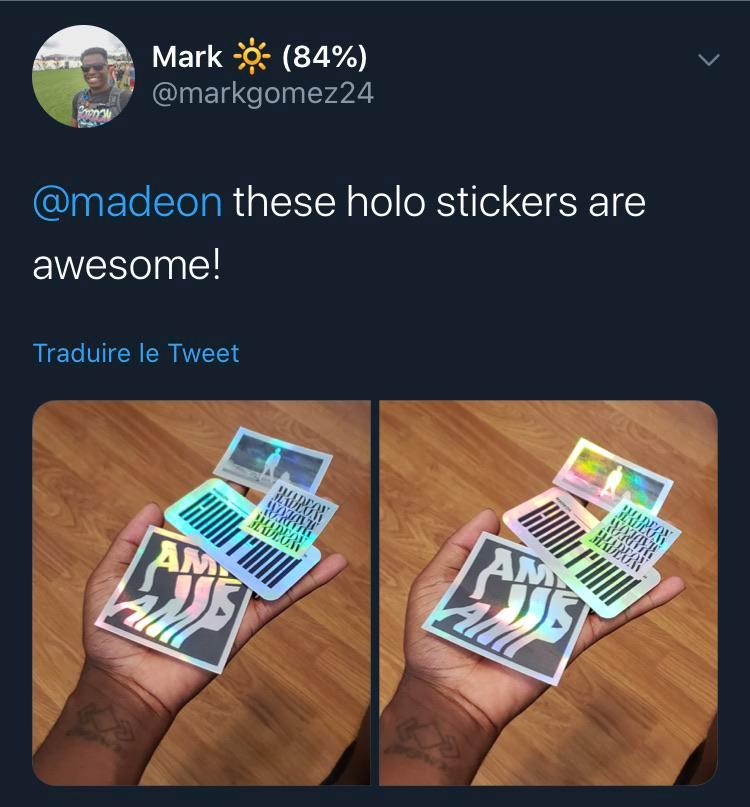 Someone’s already received their stickers from the merch store | Scrolller