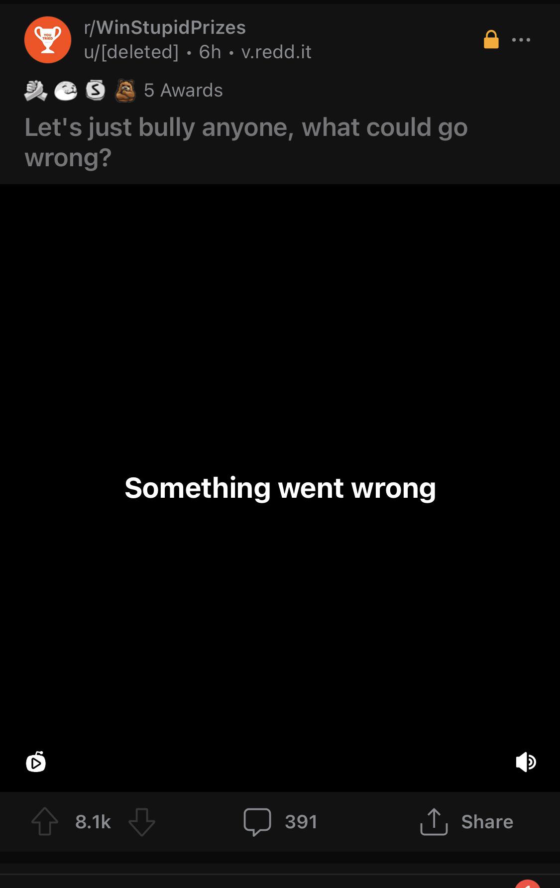 Something Went Wrong Scrolller