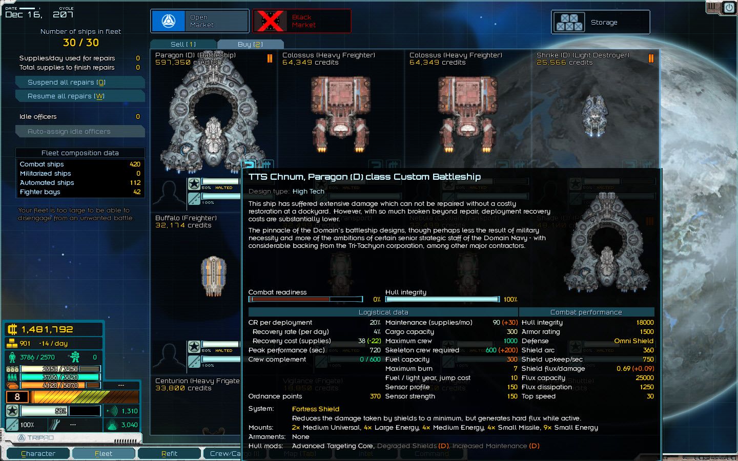 Sometimes, Even the Tri-Tachyon need to layoff their high-maintenance ship. | Scrolller