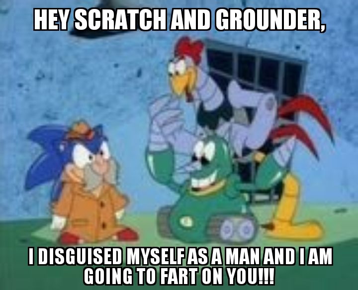 Sonic dressed as a man! | Scrolller