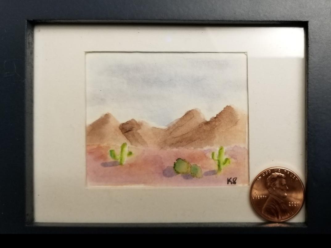 Sonoran Desert – Mini Watercolor | Scrolller