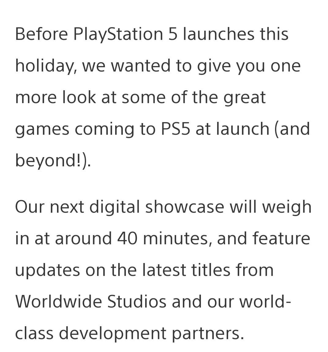 Sony upcoming PS5 showcase on Wednesday is about games. A chance for Demons souls remake ...