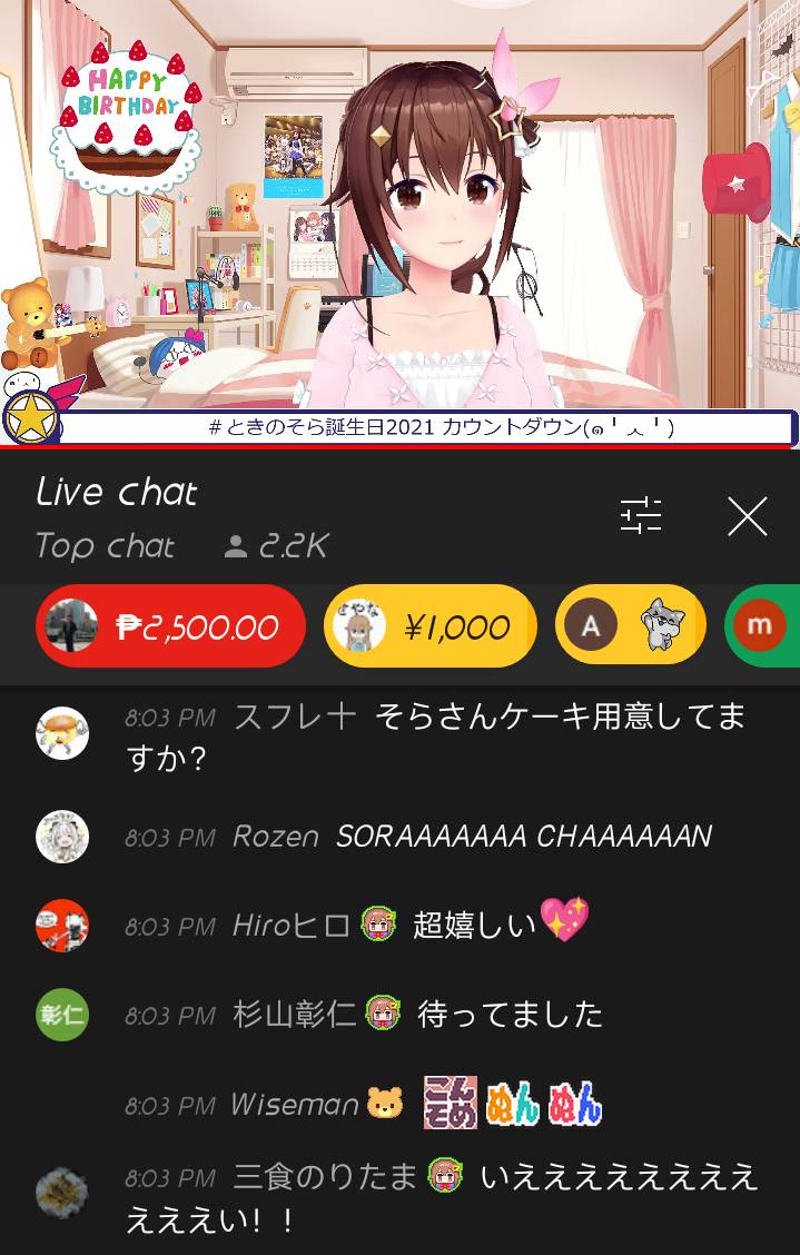 Tokino Sora birthday countdown | Scrolller