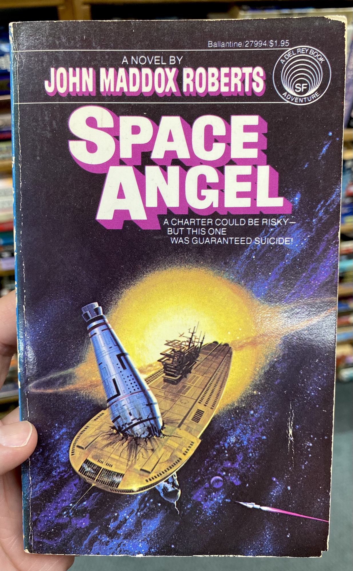 ‘Space Angel’ by John Maddox Roberts, 1979. Cover art by Dean Ellis. | Scrolller