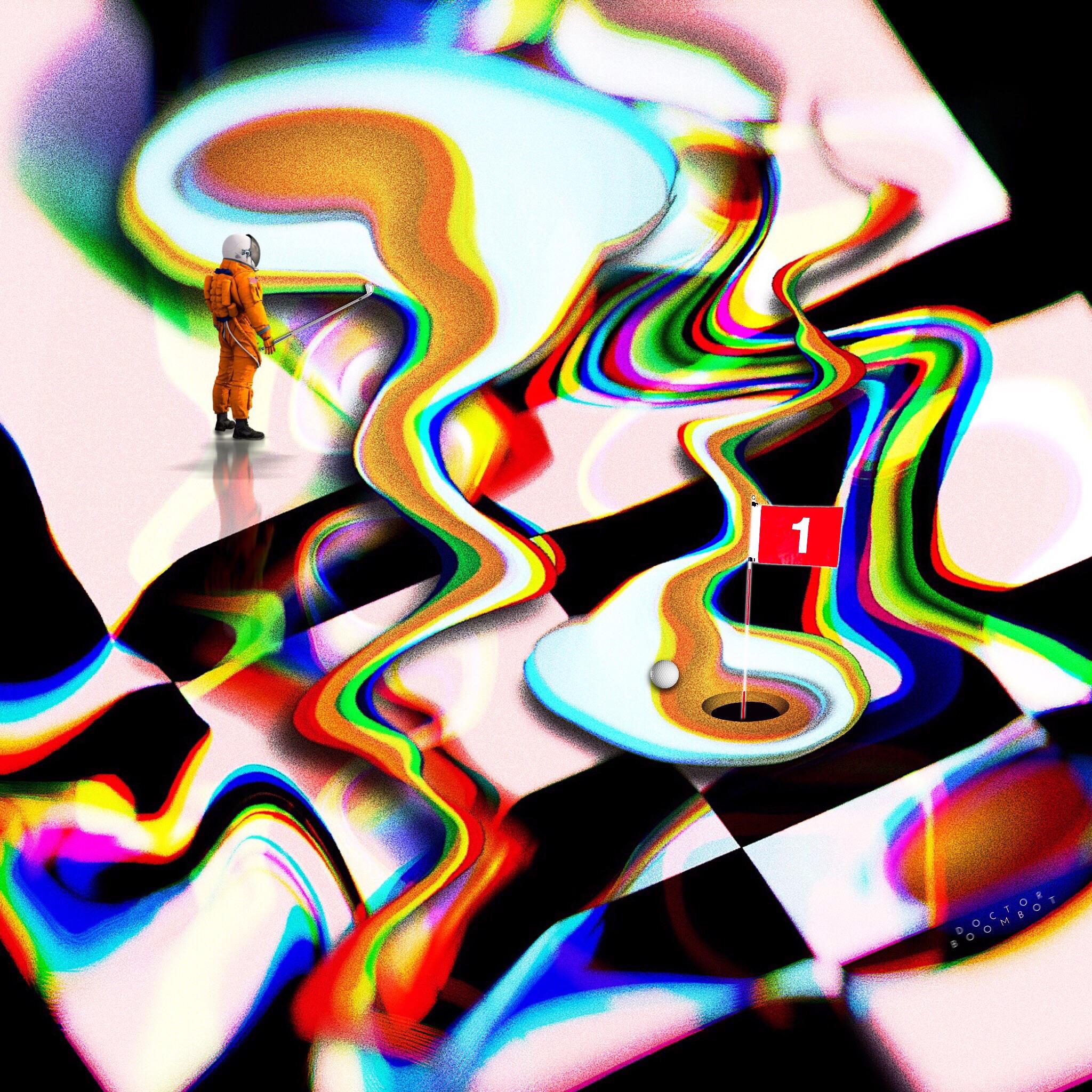 Space Egg Putt Putt, me, digital, 2021 | Scrolller