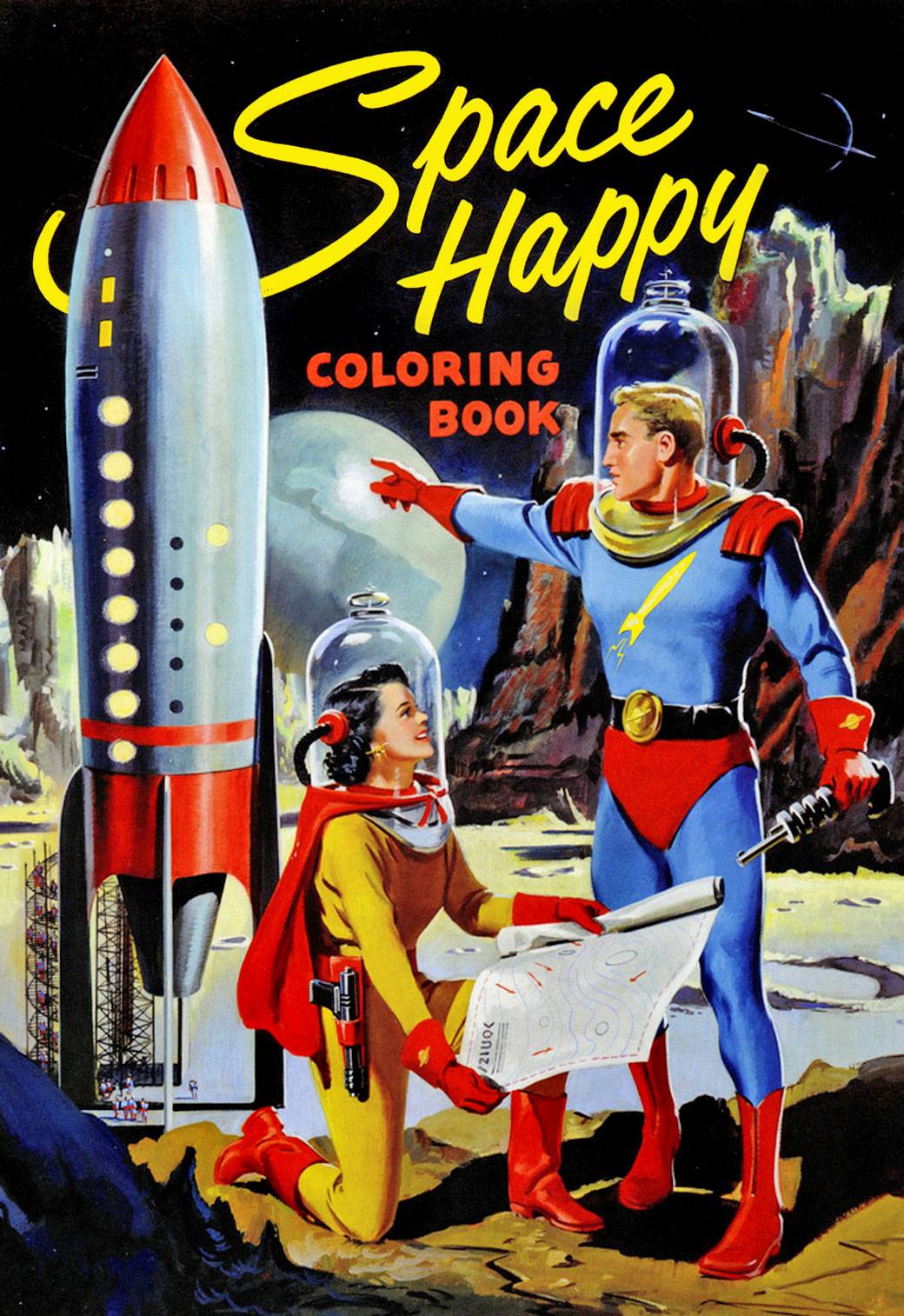 Space Happy Coloring Book (undated, 1950s) | Scrolller