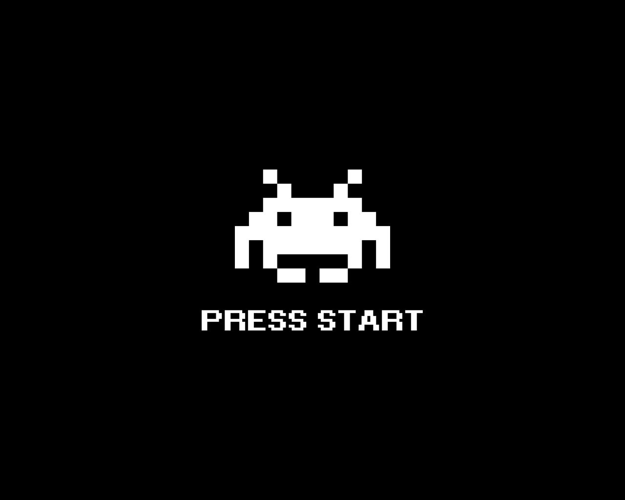 Space Invaders - Press Start | Scrolller