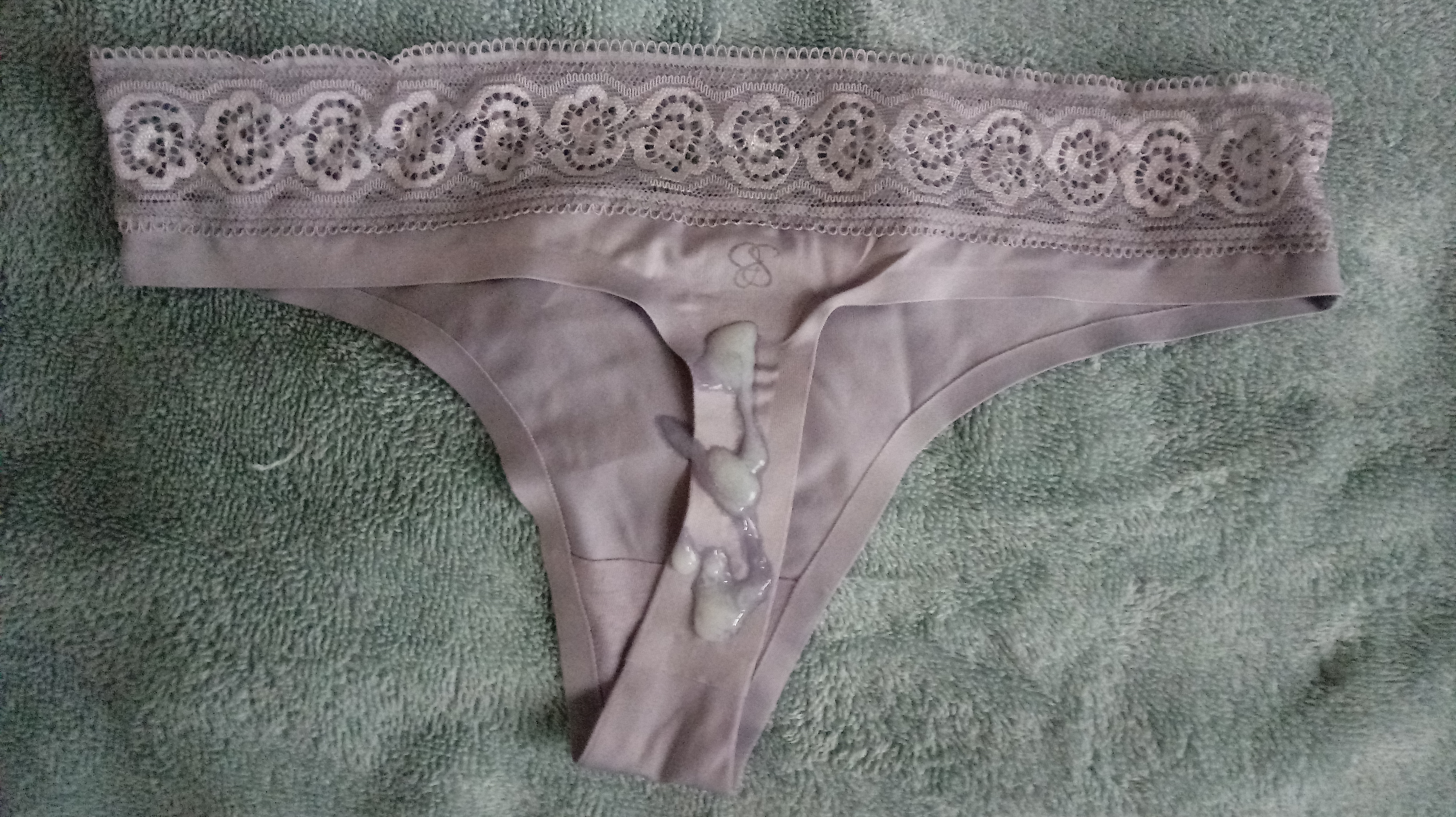 Spandex Grey Thong | Scrolller